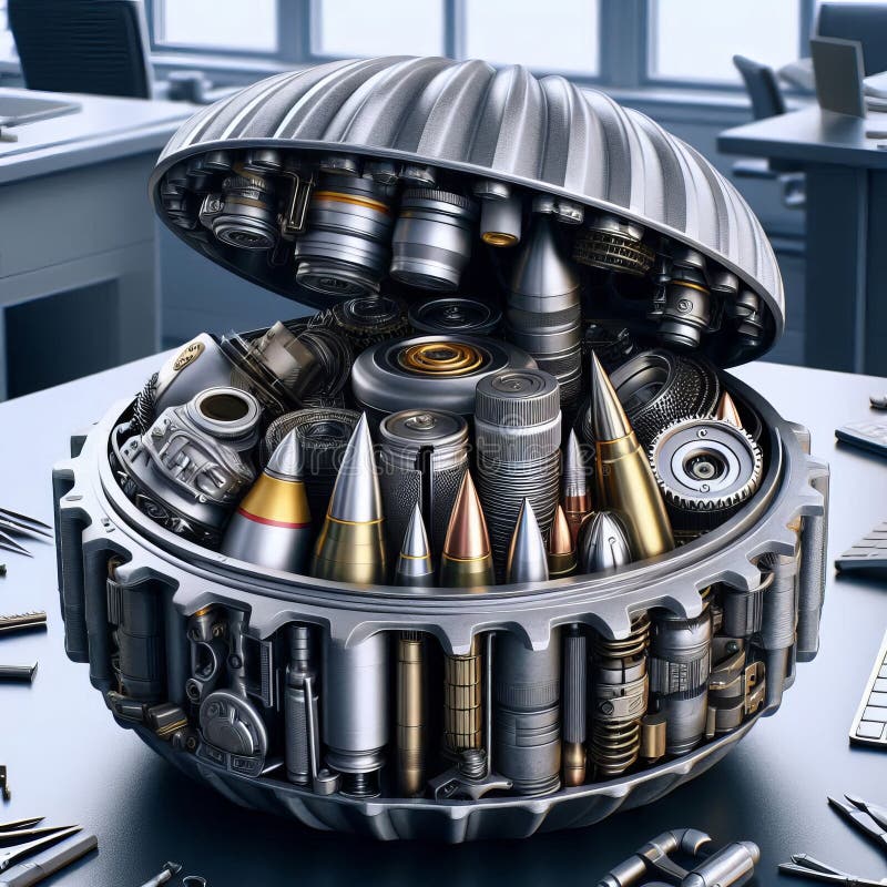 Dual Purpose Shell a Shell with Interchangeable Compon Stock Image ...