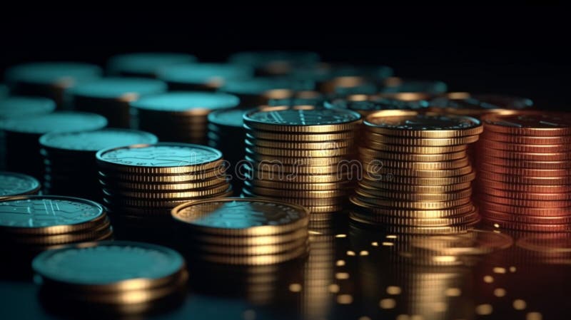 Dual Representation, Coin Stack and Stock Market Screen Chart Interplay ...