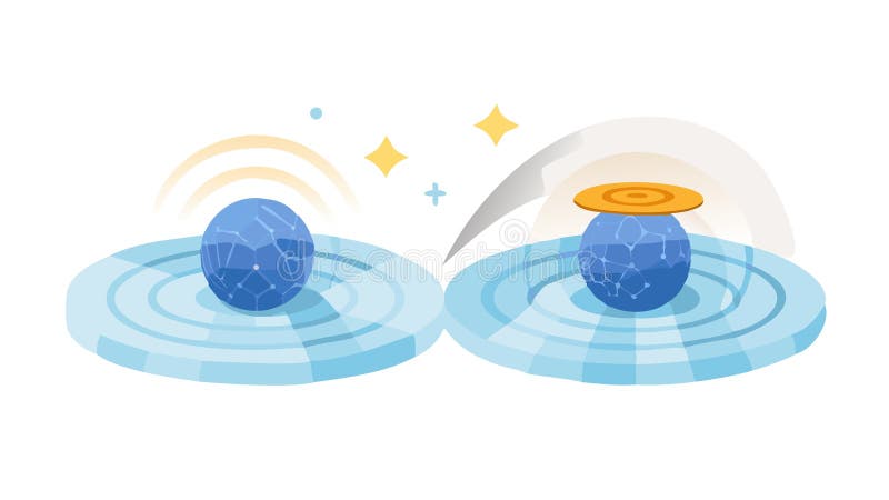 Dual Resonance: Synchronized Ripples from Two Sources. Vector Design ...