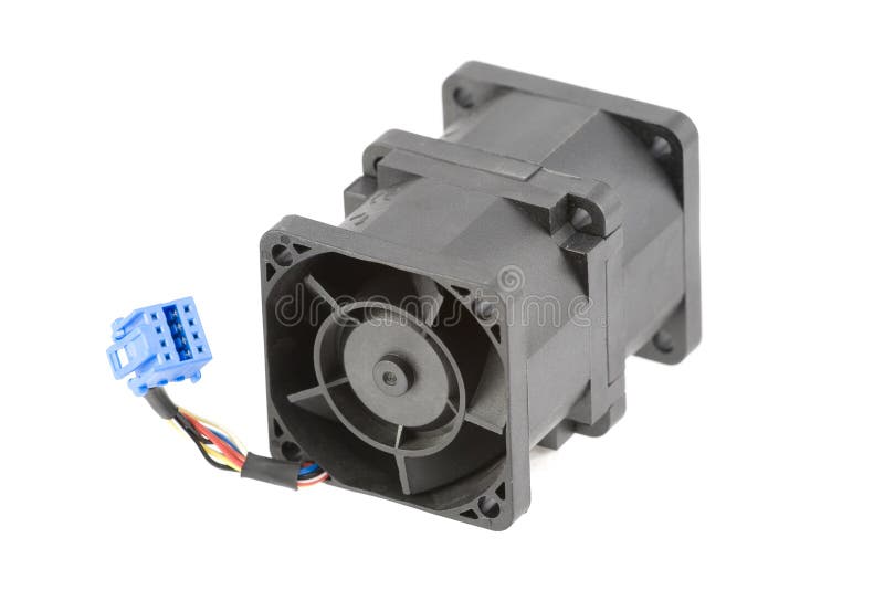 Two Dual-Rotor Fans stock photo. Image of internal, computing - 11545544