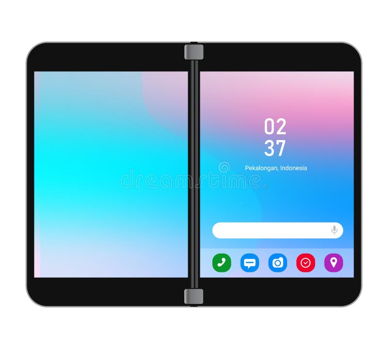 Phone Gadget Mock Up Template Stock Vector - Illustration of ...