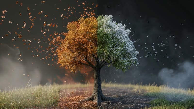 1,824 Tree Falling Leaves Seasons Stock Photos - Free & Royalty-Free ...