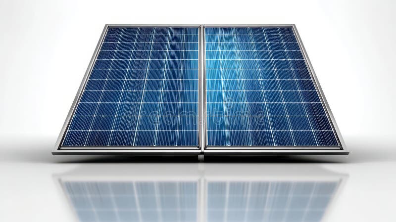 Dual Solar Panel System stock illustration. Illustration of alternative ...