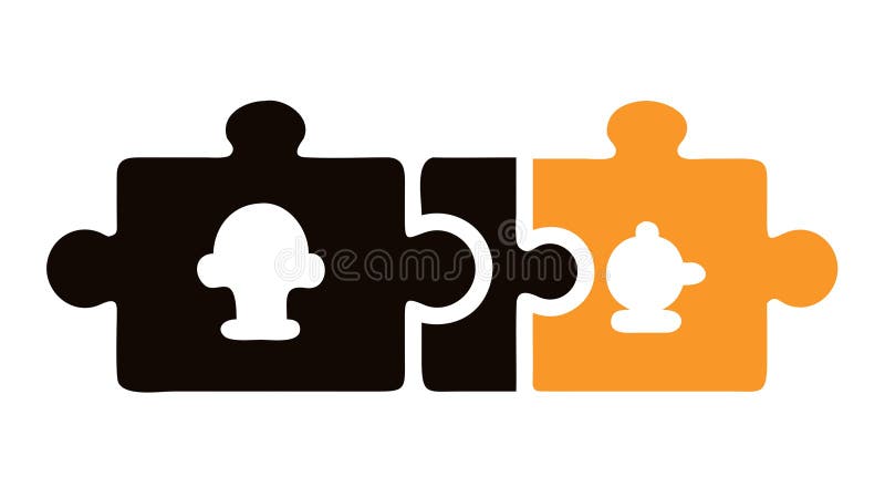 Dual Solutions Puzzle, Problem and Resolution, Vector Design Generative ...