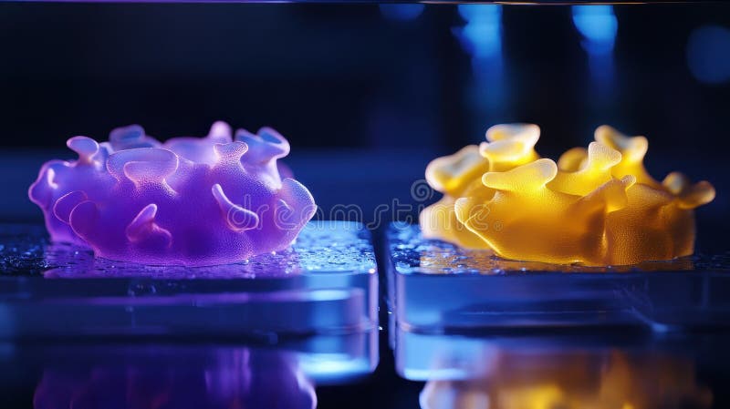 Dual State Hydrogels that Shift between Liquid and Solid Forms Stock ...