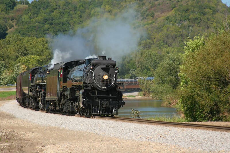 Dual Steam Train stock photo. Image of steam, excursion - 8783028