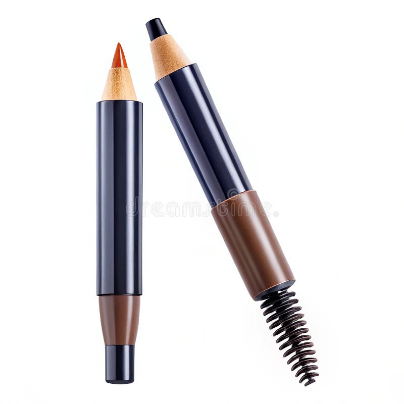 Dual Tip Eyebrow Pencil on White Background Stock Illustration ...