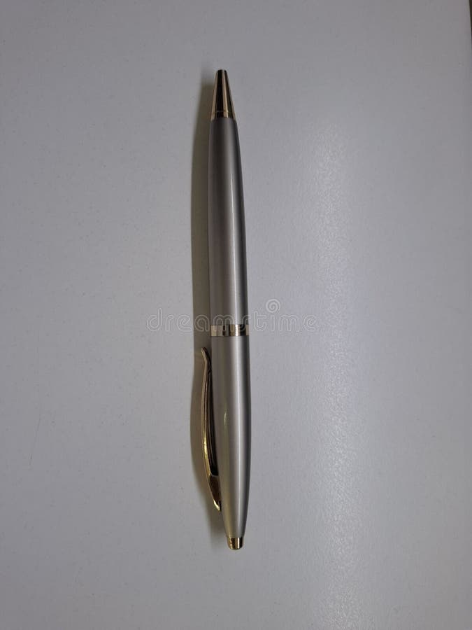 Dual tone ball pen stock image. Image of steel, ball - 344187061
