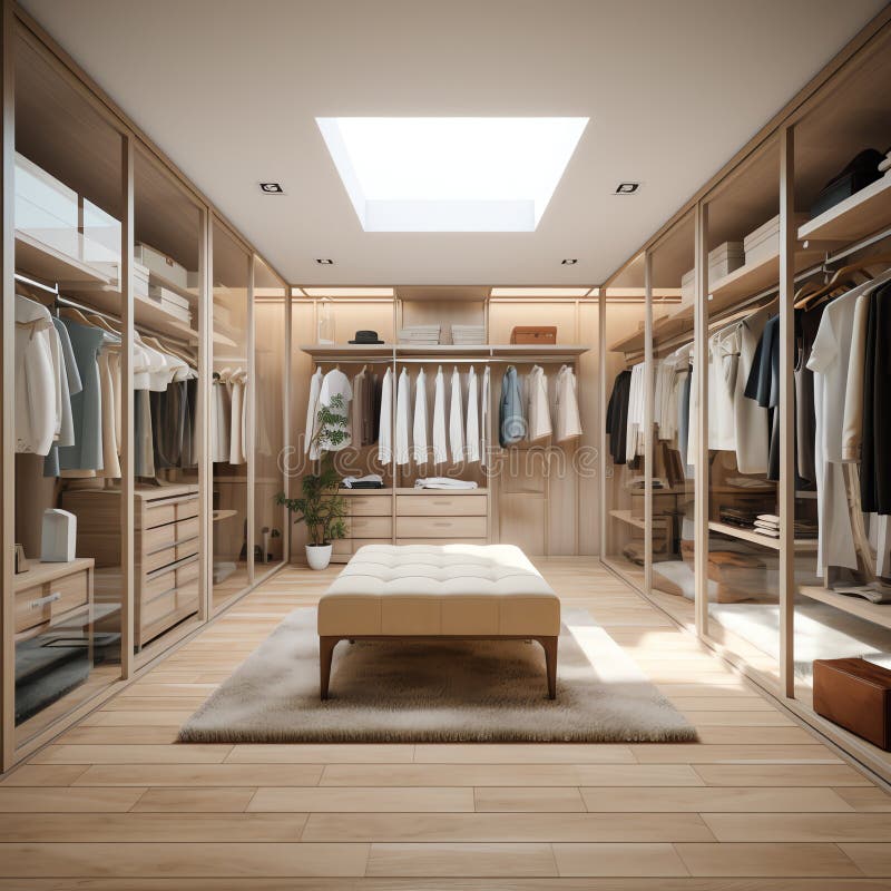 Dual Walk in Closet Design with Separate Sides for Him and Her ...