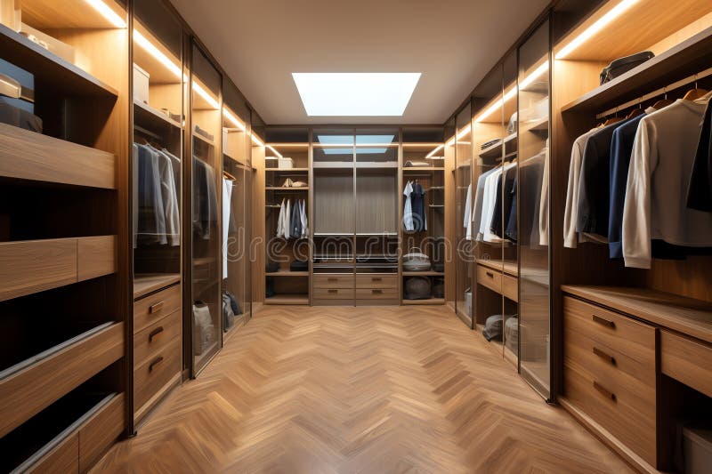Dual Walk in Closet Design with Separate Sides for Him and Her ...