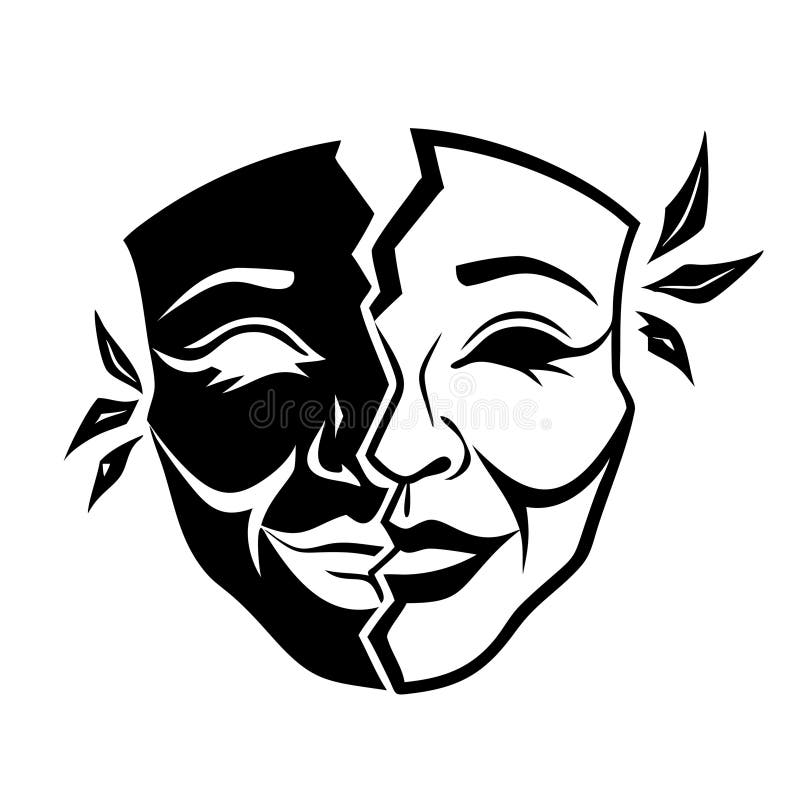 Duality Faces Artistic Representation for Tattoo Design and Graphic ...