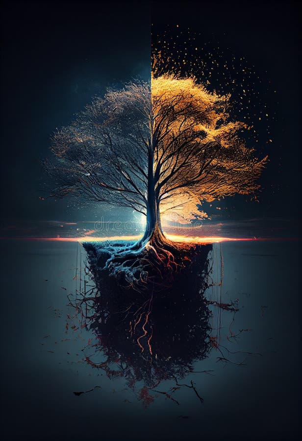 Duality Tree with Roots on the Right Side Tree is Dead. on the Left is ...