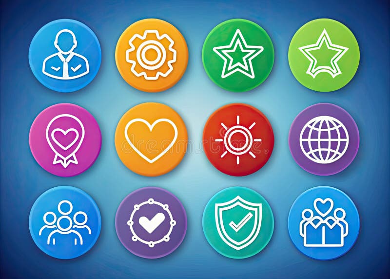 DualTone Flat Design Icons Powerful Visual Identity Elements for ...