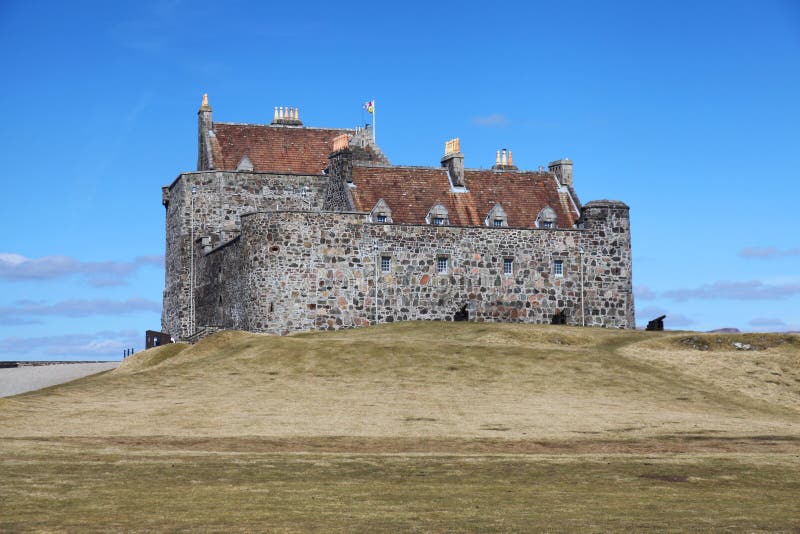 Duart Castle , Isle of Mull Scotland Stock Image - Image of blue ...