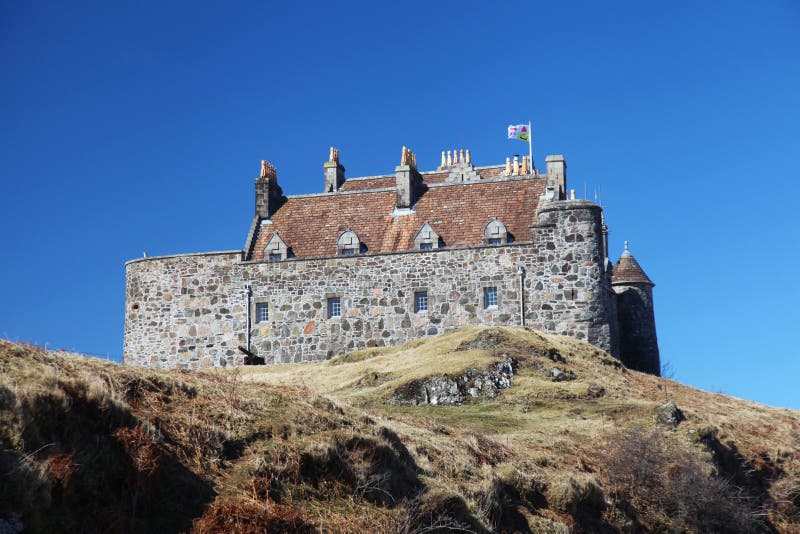Duart Castle , Isle Of Mull Scotland Stock Image - Image of blue ...