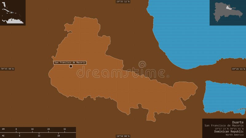 Duarte, Dominican Republic - Composition. Pattern Stock Illustration ...