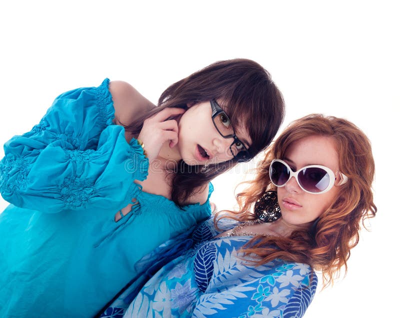 Duas amigas novas foto de stock. Imagem de bisbilhotice - 19108226