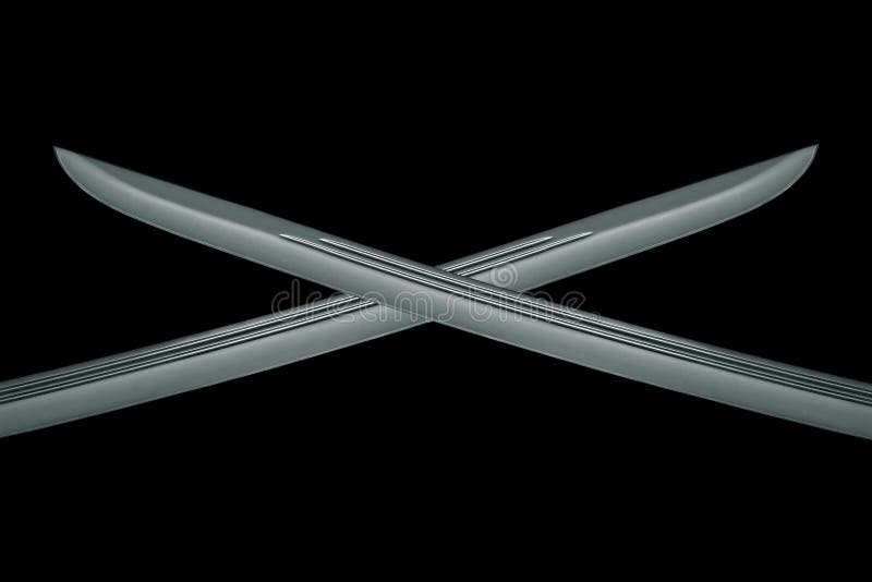 Duas Espadas De Cavalaria Circassian Despidas Imagem de Stock - Imagem ...