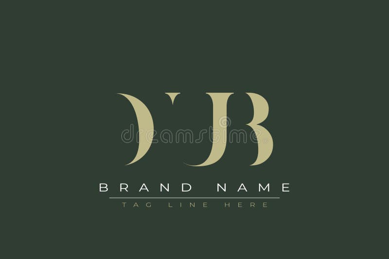 DUB Abstract Letter Logo Design Stock Illustration - Illustration of ...