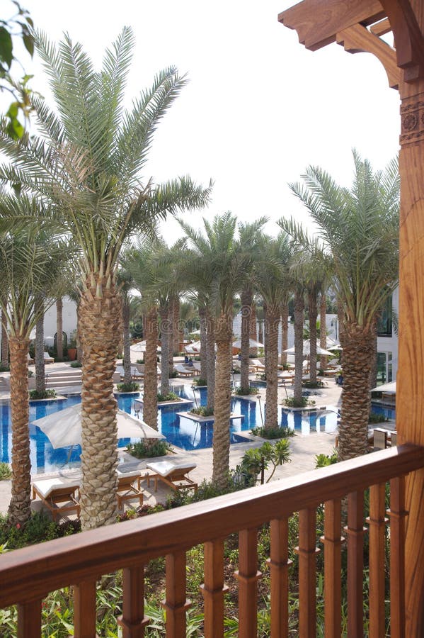 Arabic Palace Courtyard stock image. Image of water, dubai - 1788053