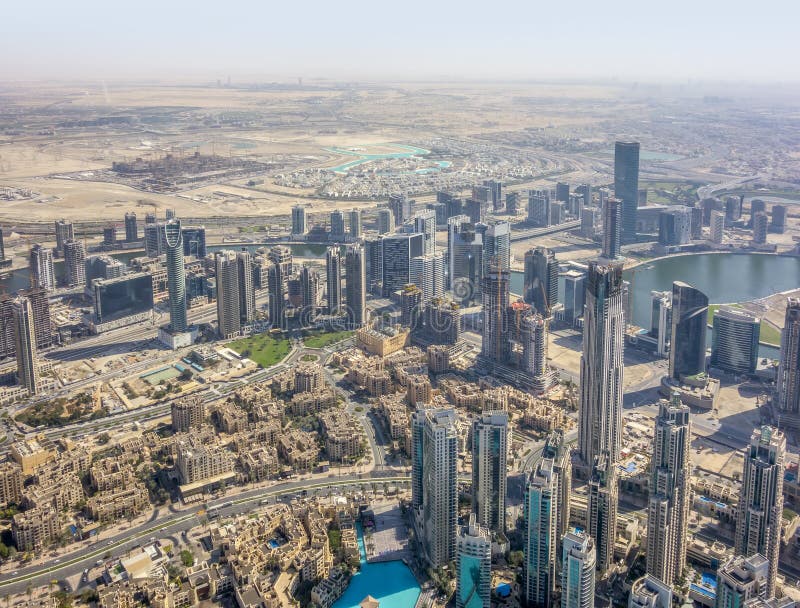 Dubai aerial view stock photo. Image of sunny, gulf - 150460928