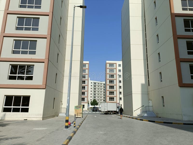 Dubai Al Khail Gate Residential Building Stock Image - Image of ...