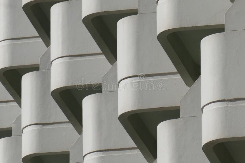 Dubai Architecture Detail Repeating Concrete Forms Stock Photo - Image ...