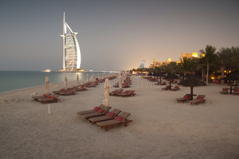 Dubai beach,UAE stock photo. Image of touristic, icon - 13908220