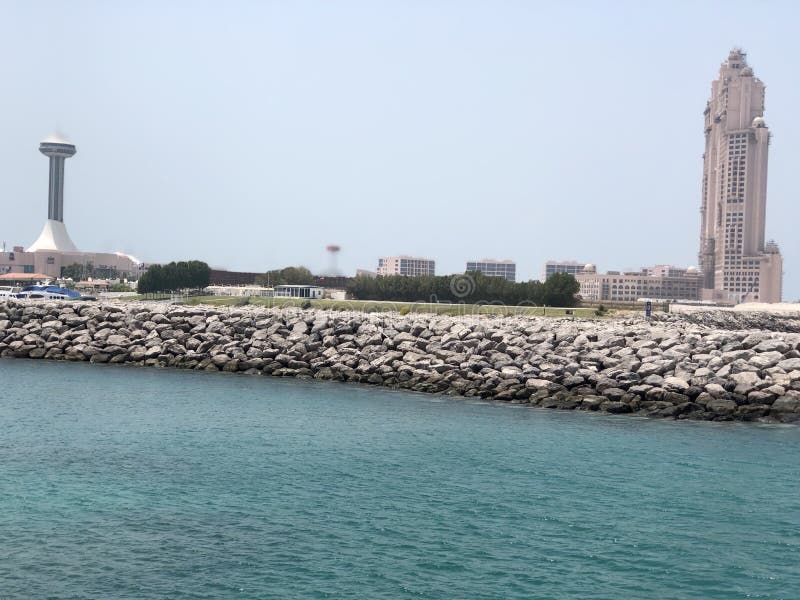 Dubai building on Sea stock photo. Image of dubai, beautiful - 192324042