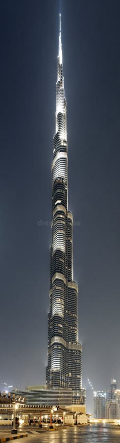 Dubai Burj Khalifa at Night Editorial Photography - Image of khalifa ...