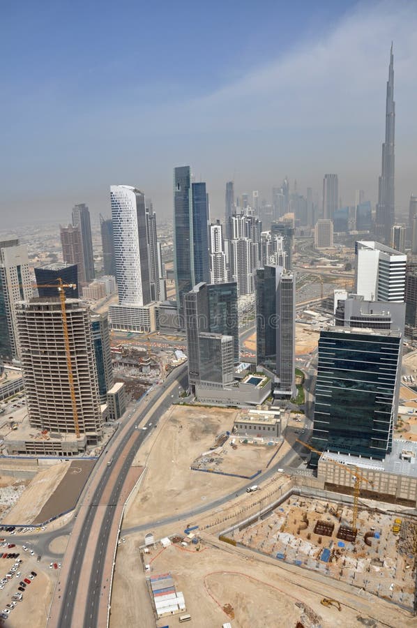 Dubai Business Bay stock photo. Image of paved, business - 38897472