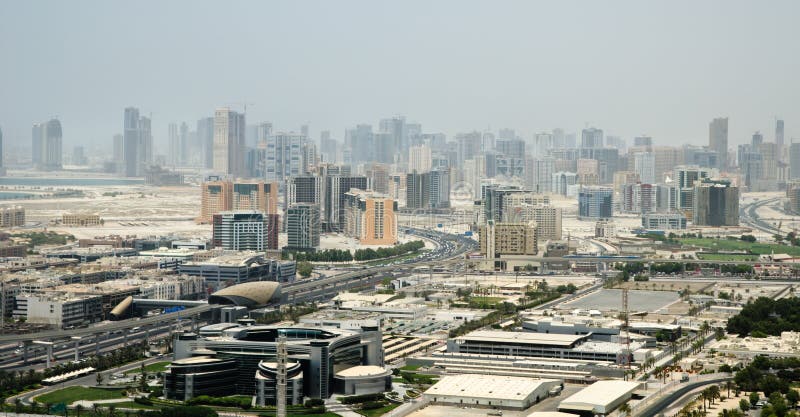 Dubai City from Bird S Eye View Stock Photo - Image of emirates, luxury ...