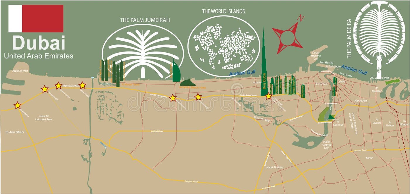 Dubai Map Vector Stock Illustrations – 1,678 Dubai Map Vector Stock ...