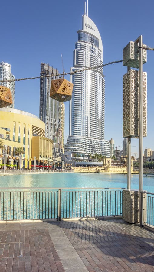 Dubai city view editorial stock photo. Image of construction - 150463438