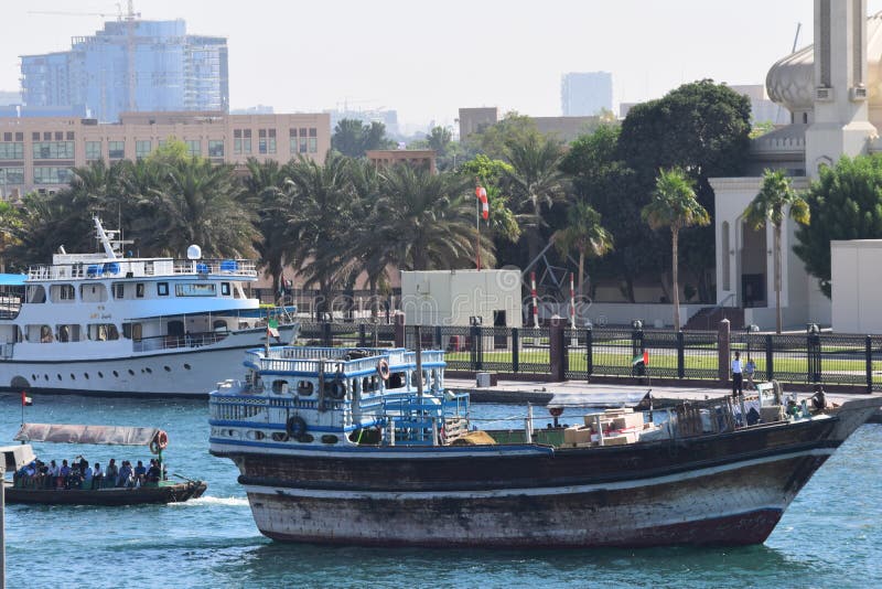 Dubai creek harbour deira stock photo. Image of port - 220041450
