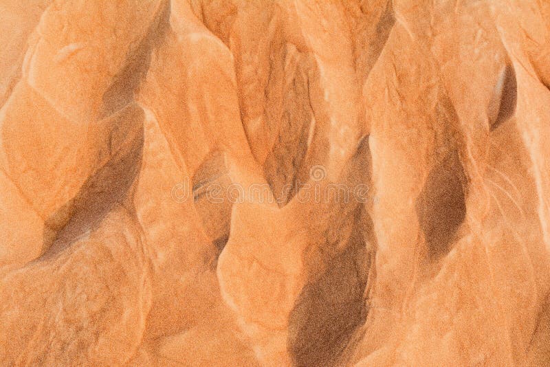 Dubai Desert Sand Texture. Sand Dunes at Sunset Stock Image - Image of ...