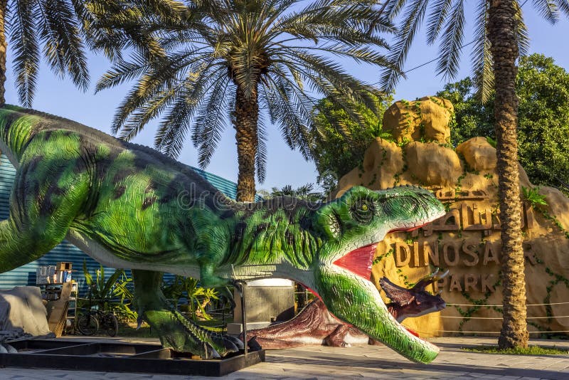 Dubai Dinosaur Park editorial stock image. Image of beautiful - 170356729