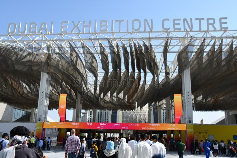 Dubai Exhibition Centre, the Site of Expo 2020 in Dubai, UAE Editorial ...