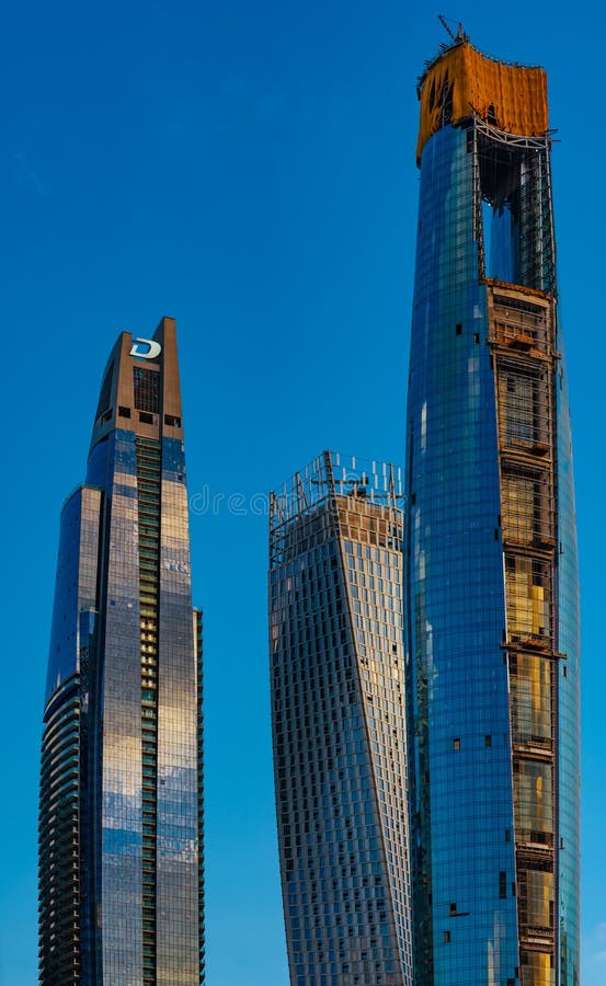 Construction of New Skyscrapers, Dubai Editorial Stock Photo - Image of ...