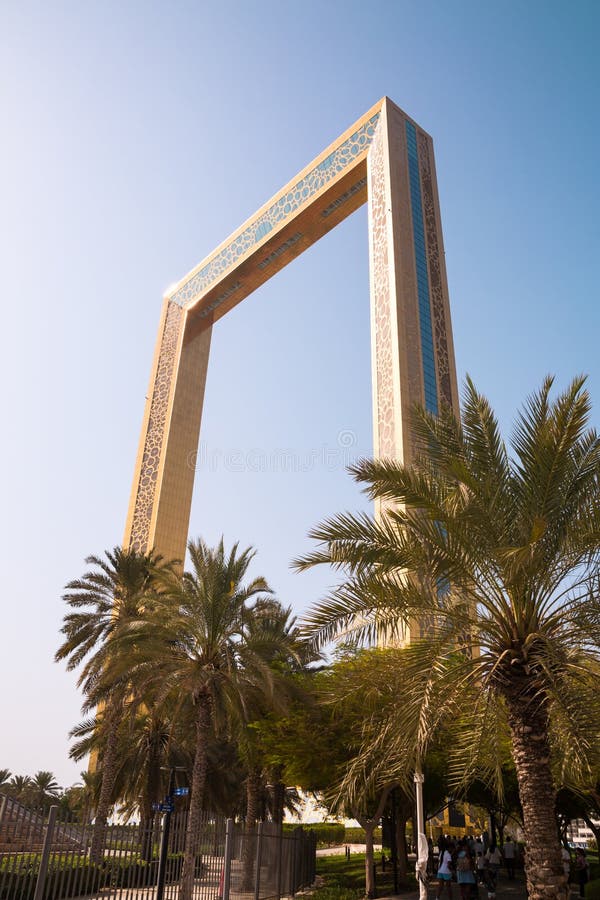 Dubai Frame Iconic Building View Editorial Stock Image - Image of city ...