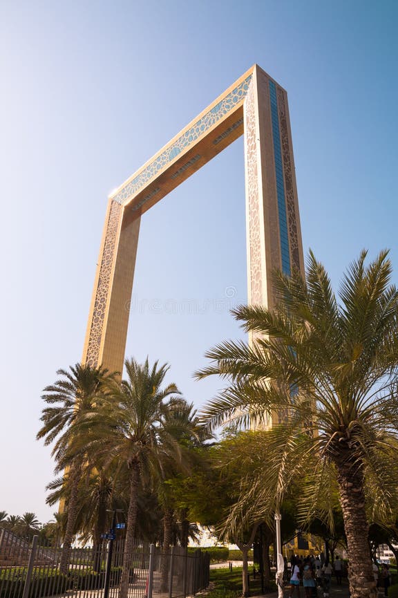 Dubai Frame Iconic Building View Editorial Stock Image - Image of city ...