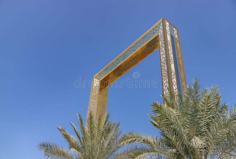 Dubai Frame stock image. Image of dubai, modern, emirates - 309345701