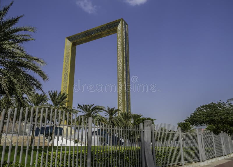 Dubai Frame a Top Attraction in United Arab Emirates Stock Image ...