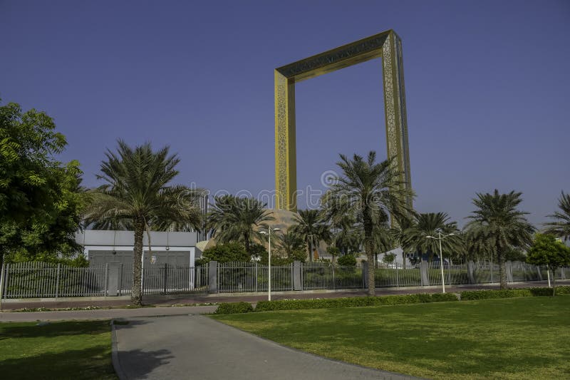 Dubai Frame a Top Attraction in United Arab Emirates Stock Photo ...