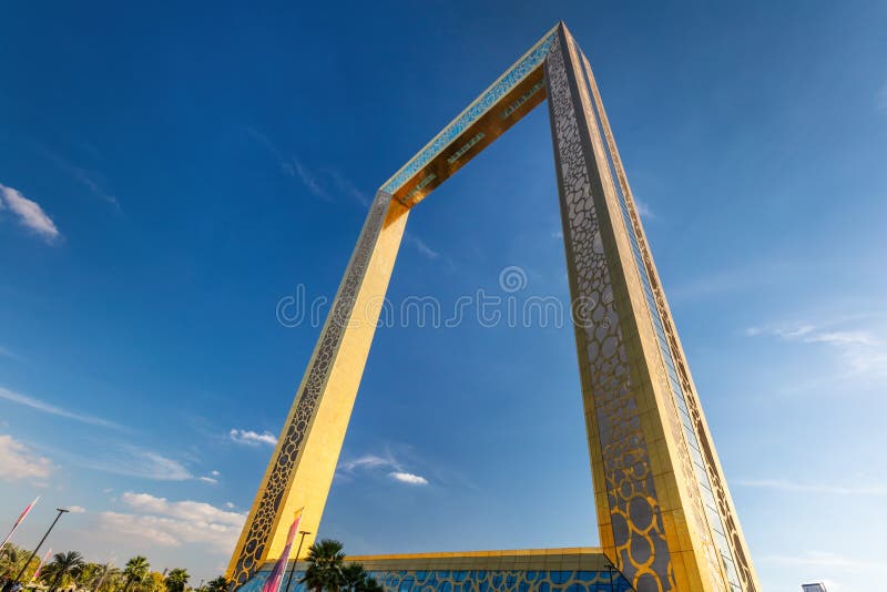 Dubai Frame Tourist Attraction in Dubai UAE Editorial Image - Image of ...