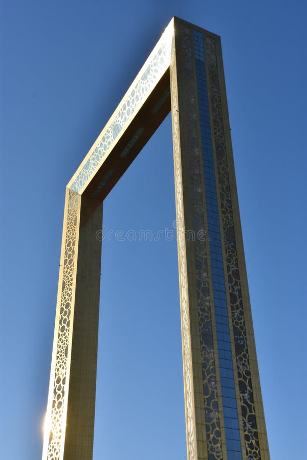 Dubai Frame in Dubai, UAE stock image. Image of modern - 139239759