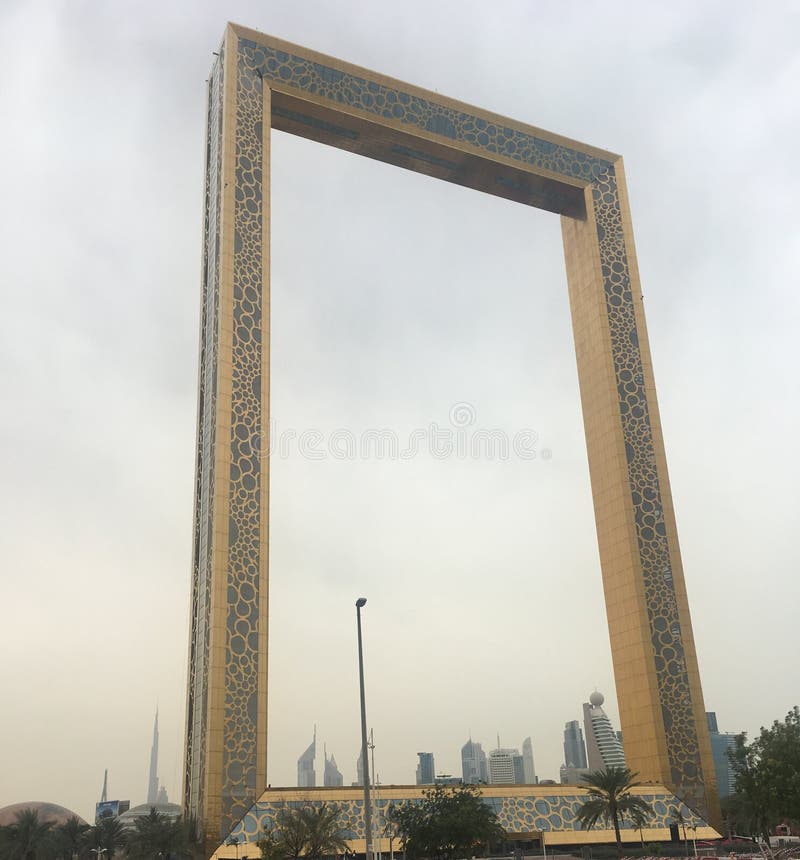 Dubai Frame in the UAE editorial stock image. Image of burj - 125874849