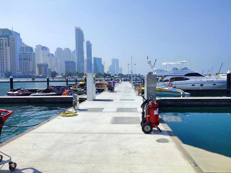 Dubai harbour port uae stock photo. Image of dock, emirates - 260227654
