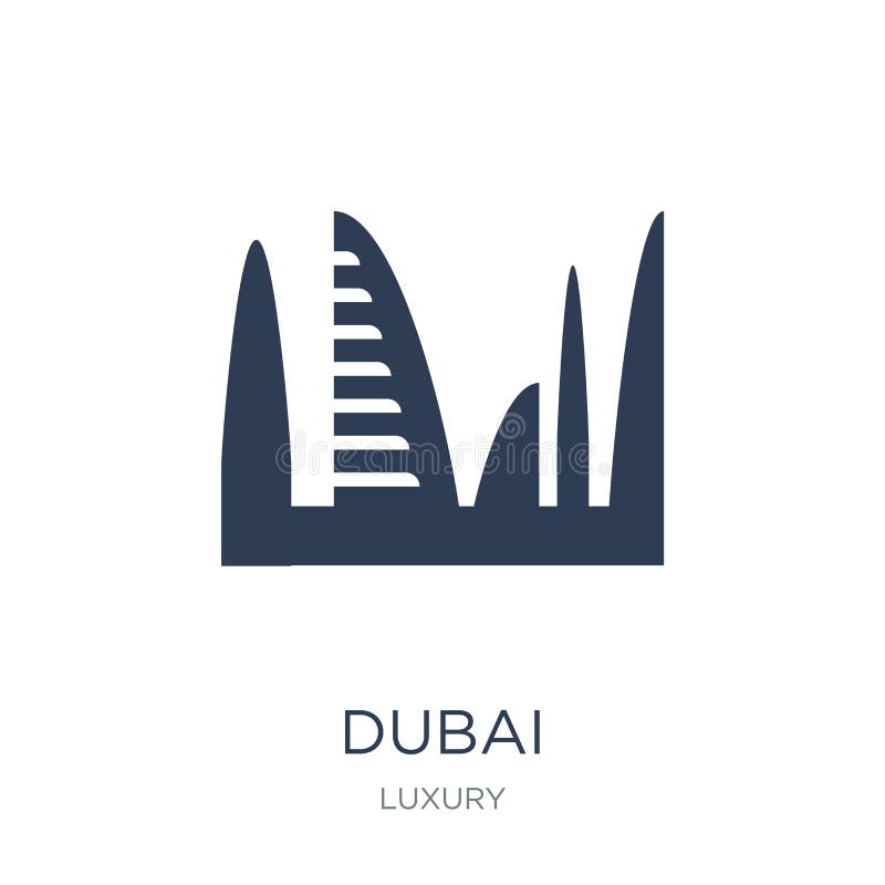 Dubai Icon. Trendy Flat Vector Dubai Icon on White Background Fr Stock ...