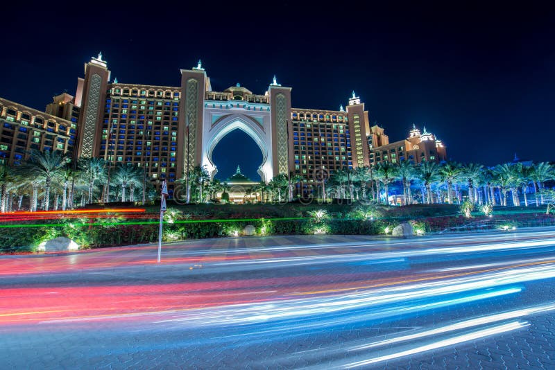 Night View of Atlantis, the Palm, the Multi-million Dollar Atlantis ...